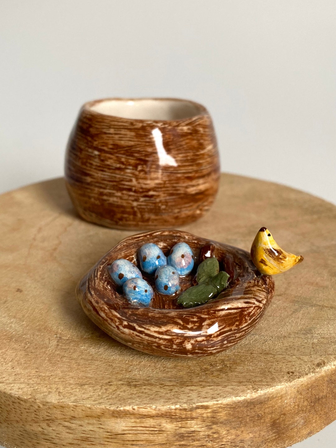 Handmade Ceramic Jewelry Box, Ring Holders, Dishes - Small Ceramic Ring ...