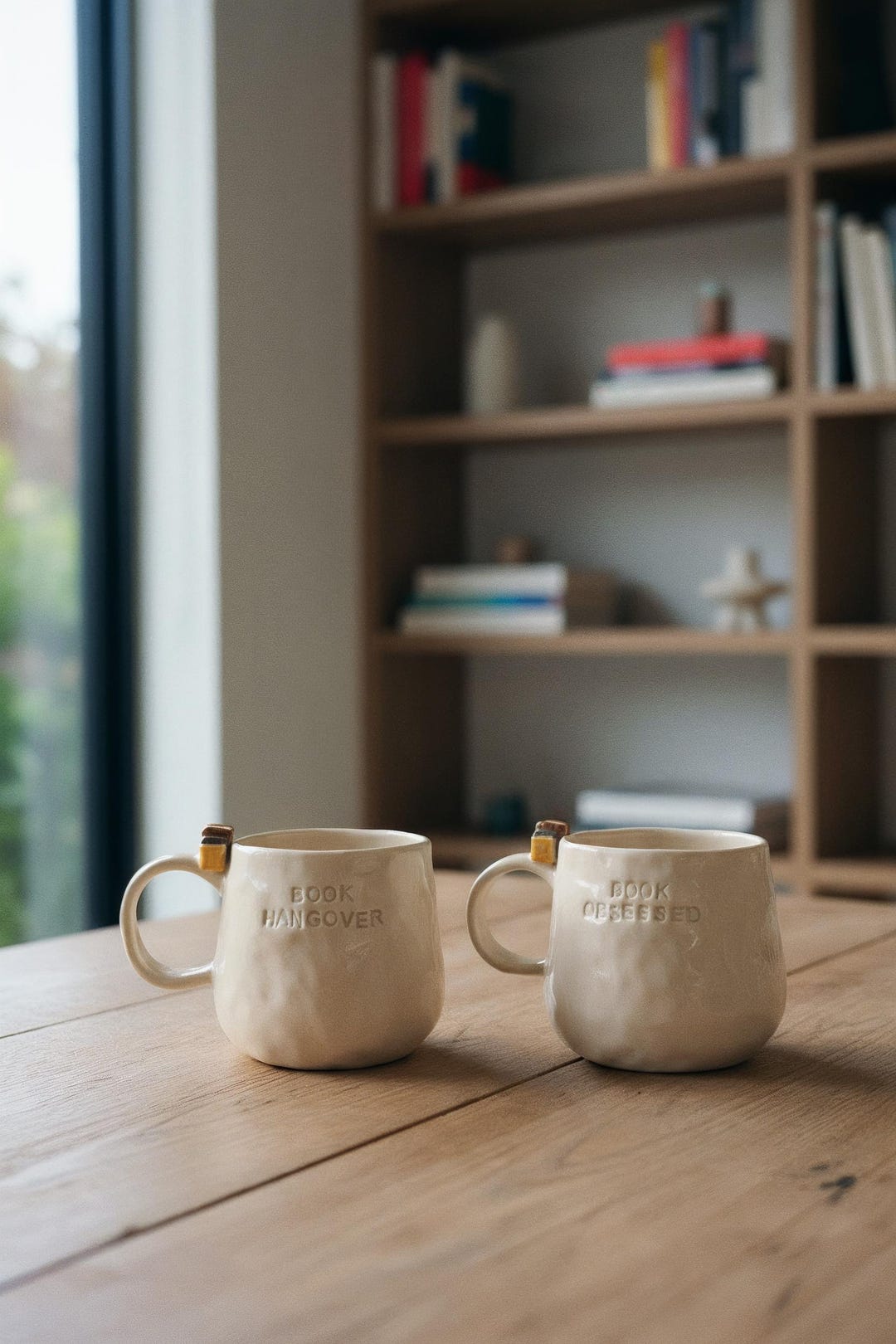 Book Lover Mug - Handmade Ceramic Tea Cup, Boho Coffee, Latte ...