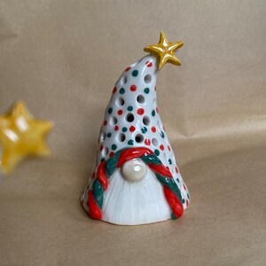 Handmade Ceramic Gonks Christmas Home Decor Object Incense Burner and ...