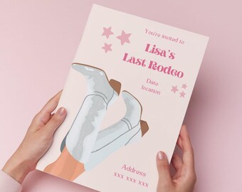 Last Rodeo Bachelorette Party Invitation - Etsy