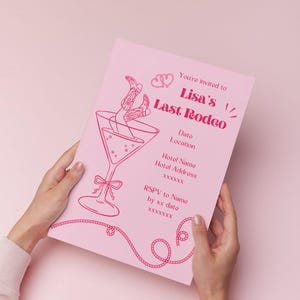 Last Rodeo Bachelorette Party Invitation - Etsy