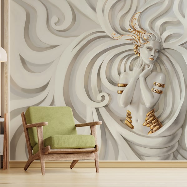 Face Mural Wallpaper - Etsy