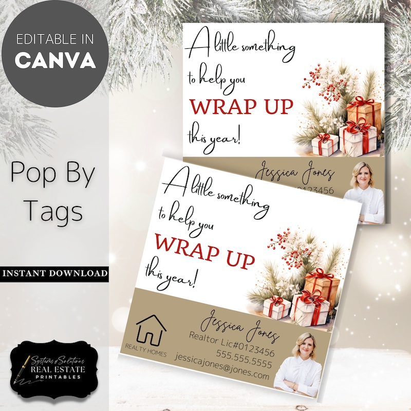 Realtor Christmas Cards - Etsy