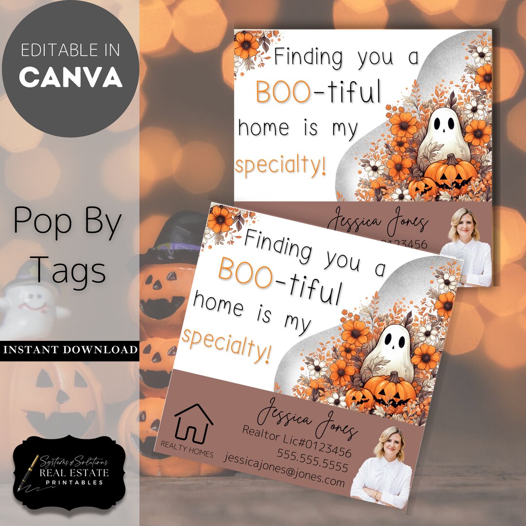 Finding You a Bootiful Home is My Specialty, Beautiful Home Halloween ...