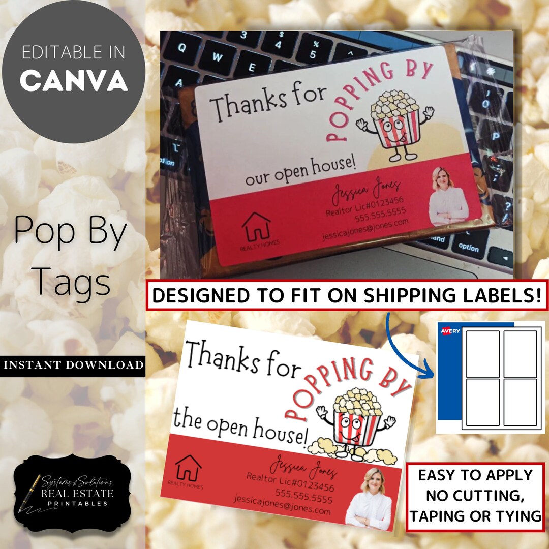 Thank You for Popping by Our Open House Realtor Pop by Tags Real Estate ...