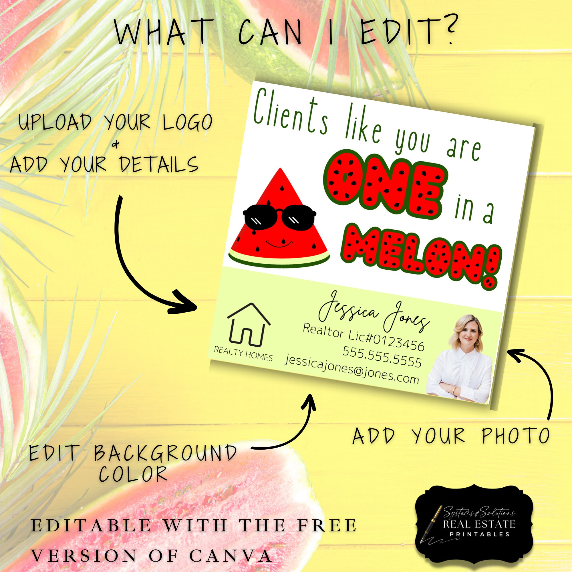 Clients Like You Are One in a Melon Pop by Tags Editable Real Estate ...