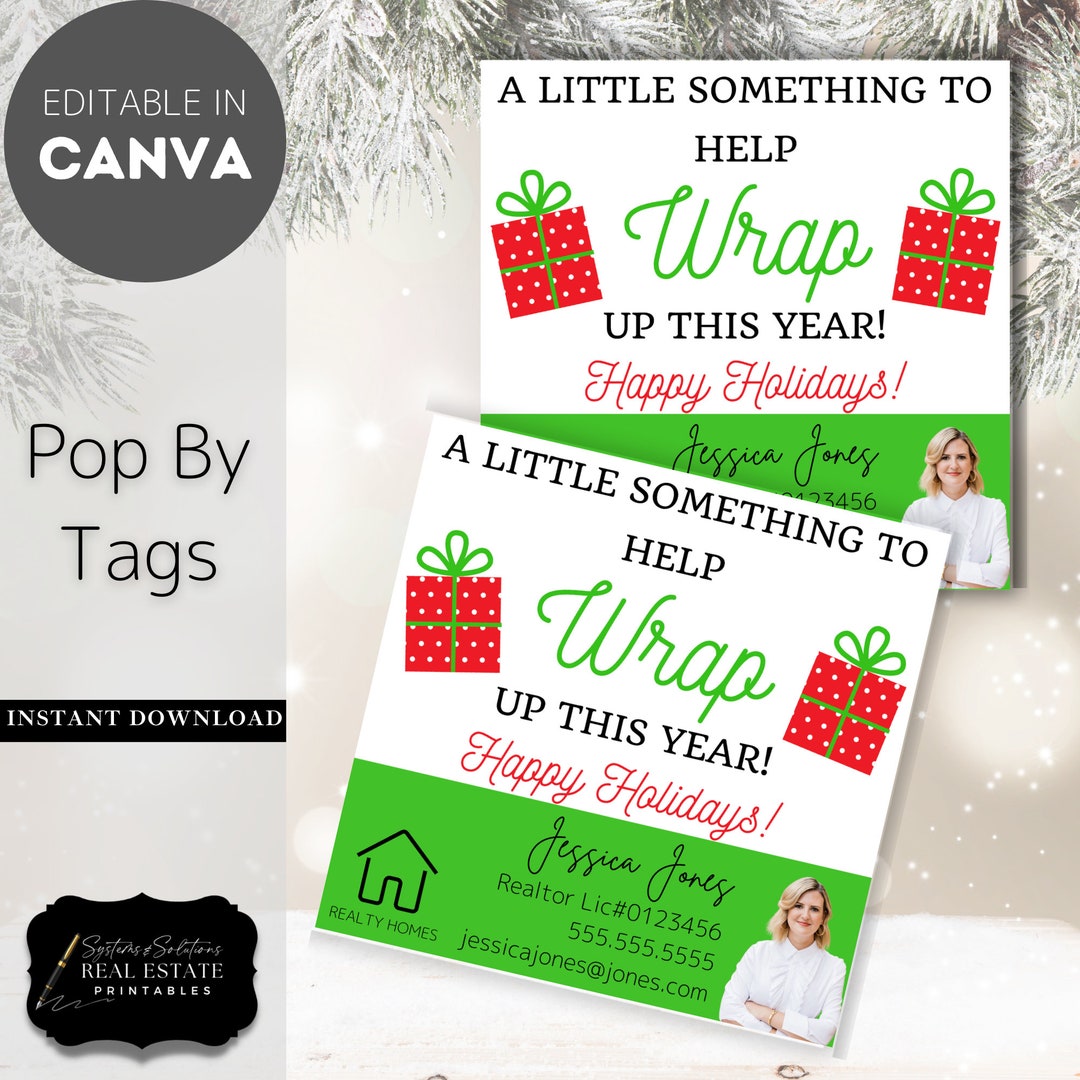 A Little Something to Help You WRAP UP the Year! Happy Holidays! Popby Tag, Real Estate ...