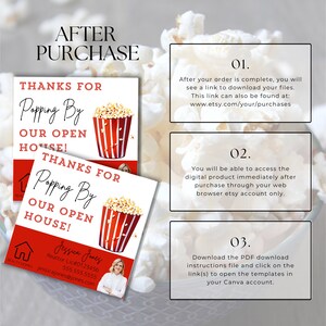 Open House Popcorn Popby | Thanks for Popping by | Real Estate ...