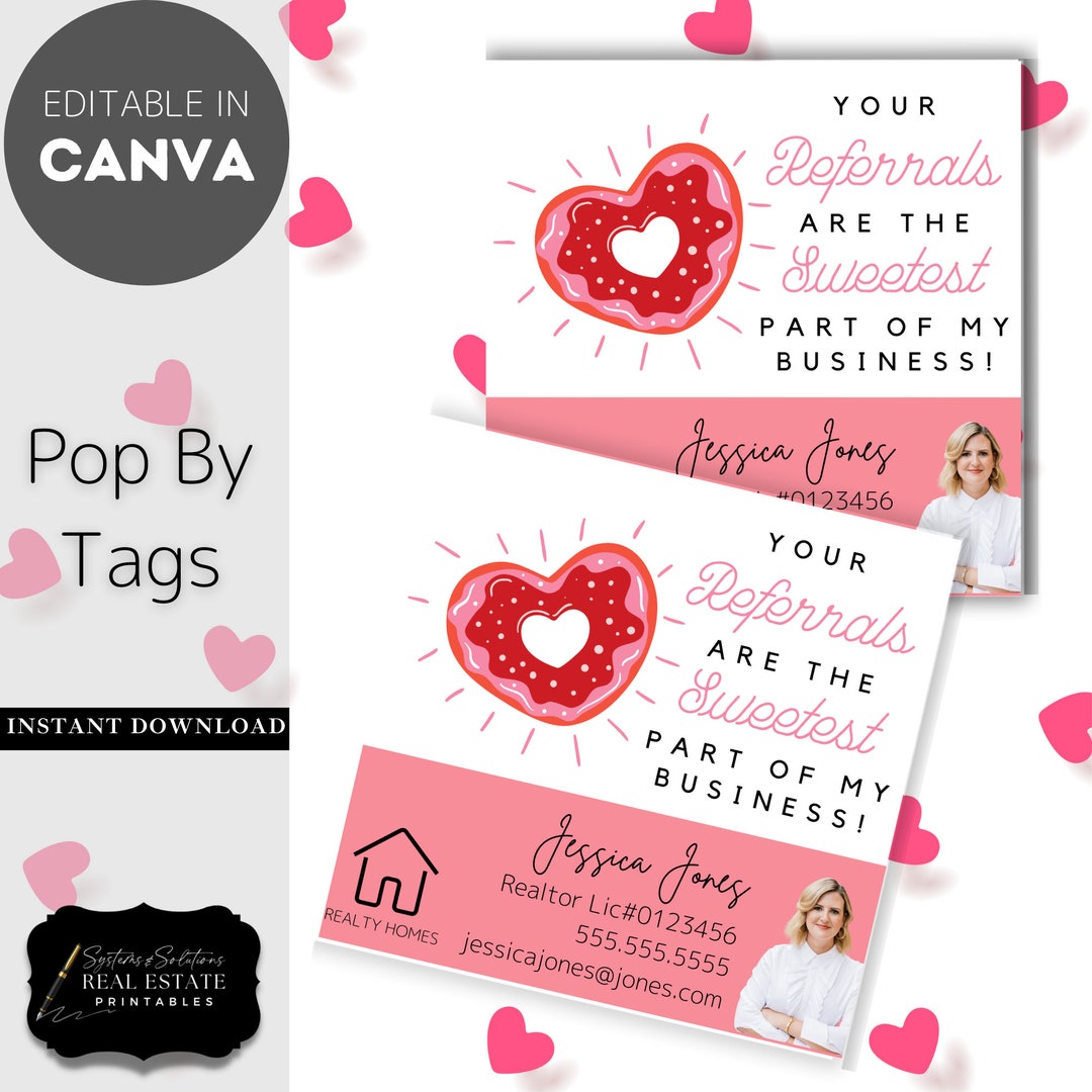 Your Referrals Are the Sweetest Part of My Business! Donut Pop by Tags ...