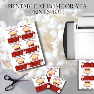 Thank You for Popping by Our Open House Realtor Pop by Tags | Editable ...