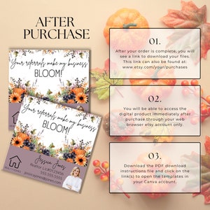 Your Referrals Make My Business Bloom Real Estate Popby Tags, Editable ...