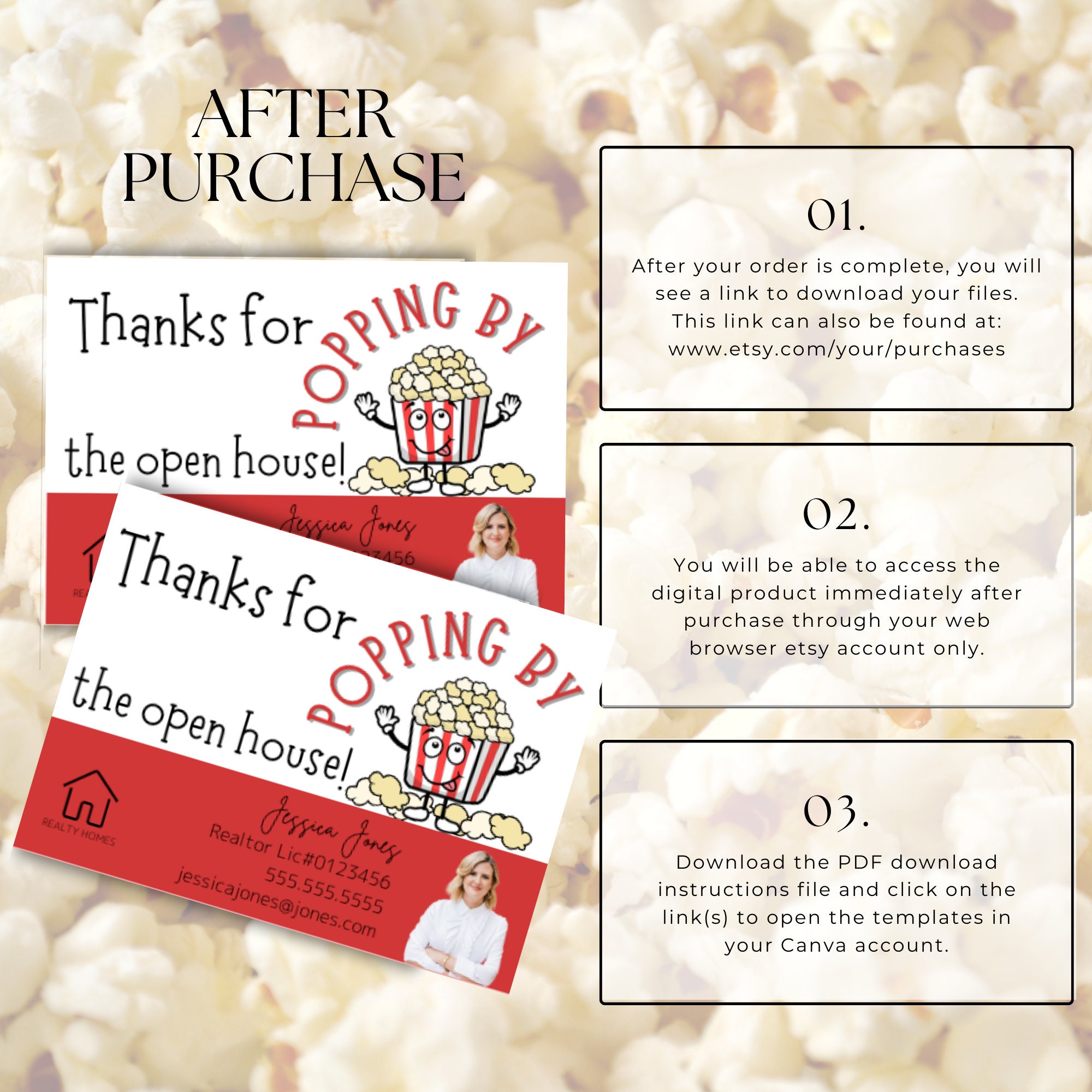 Thank You for Popping by Our Open House Realtor Pop by Tags Real Estate ...