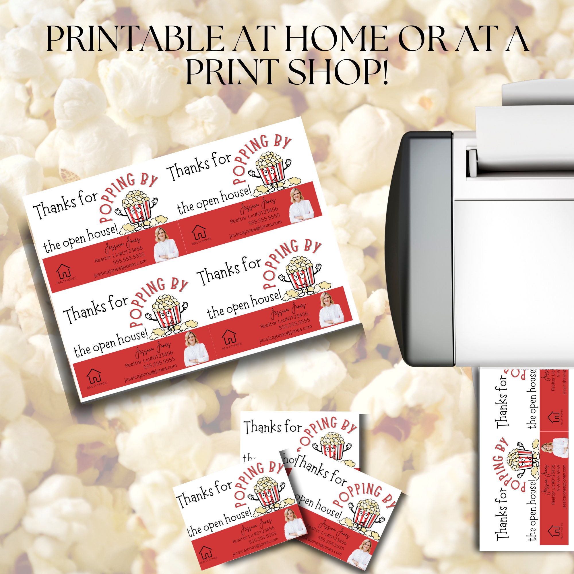 Thank You for Popping by Our Open House Realtor Pop by Tags Real Estate ...