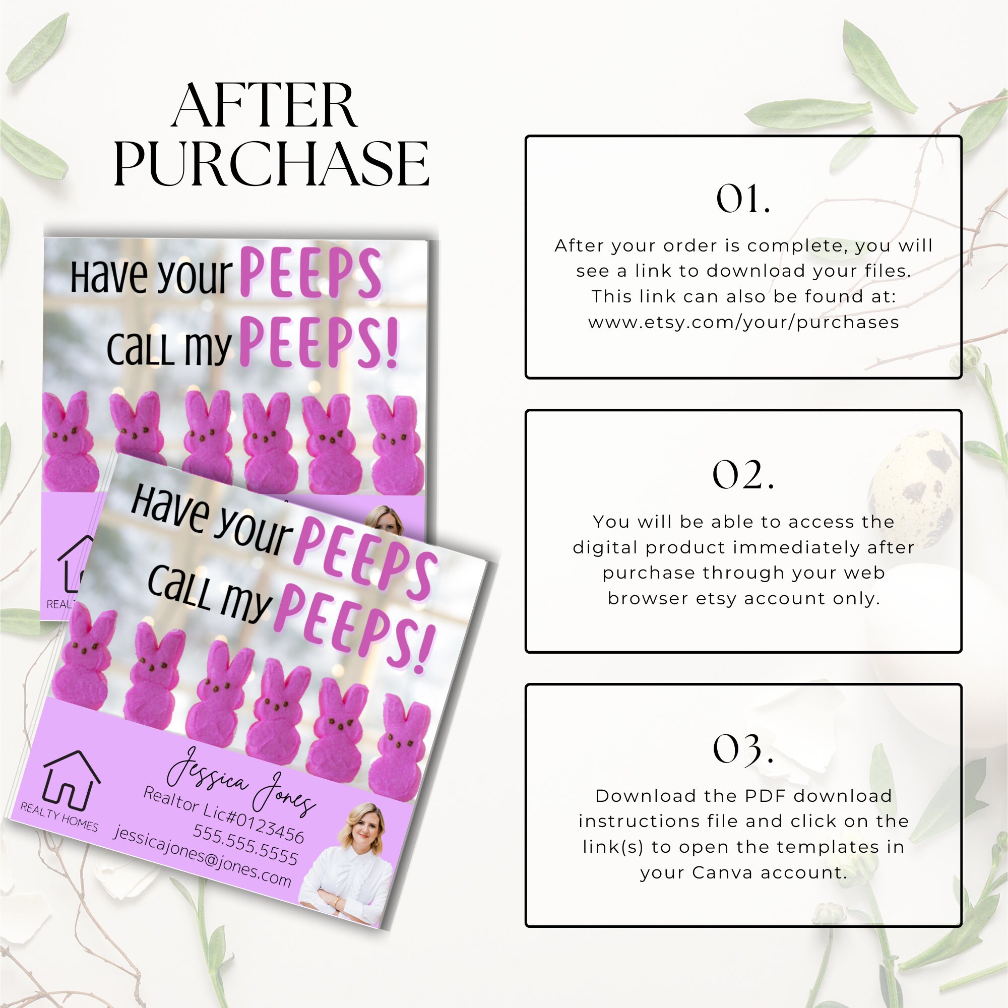 Easter Real Estate Pop by Tags | Editable | Real Estate Marketing ...