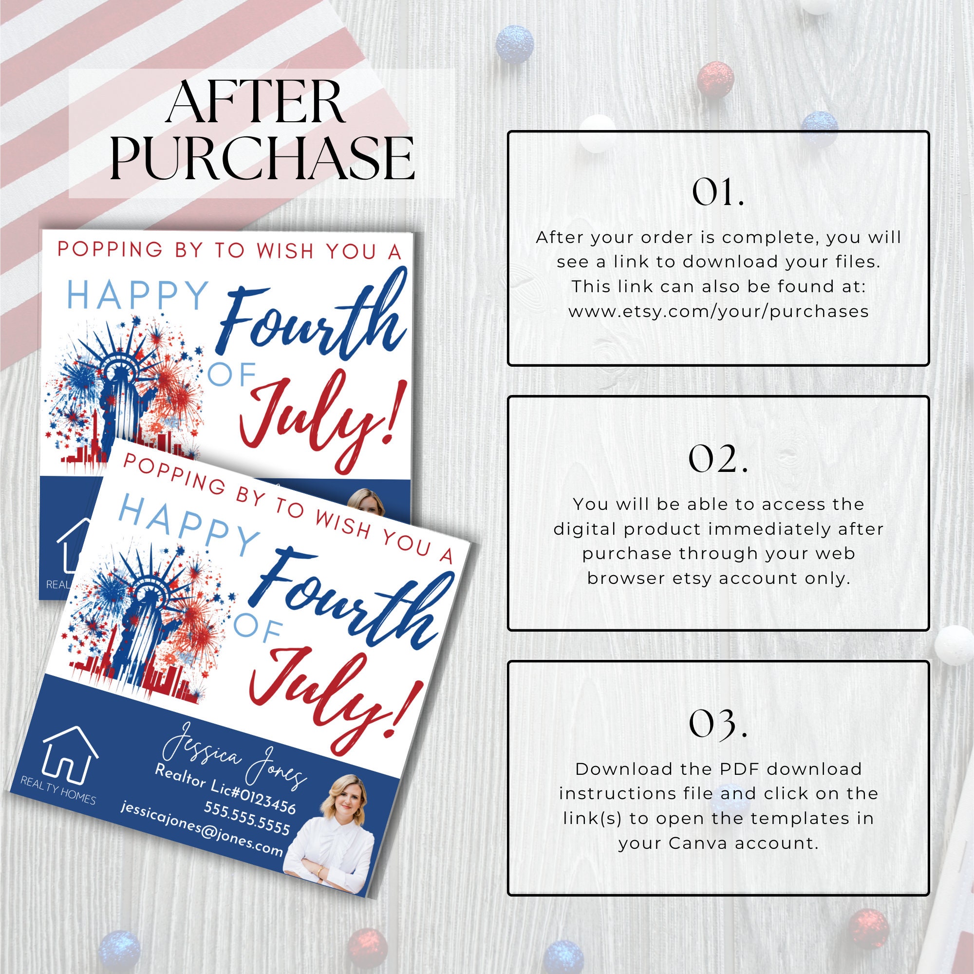 Popping by to Wish You a Happy Fourth of July Realtor Pop by Tag ...
