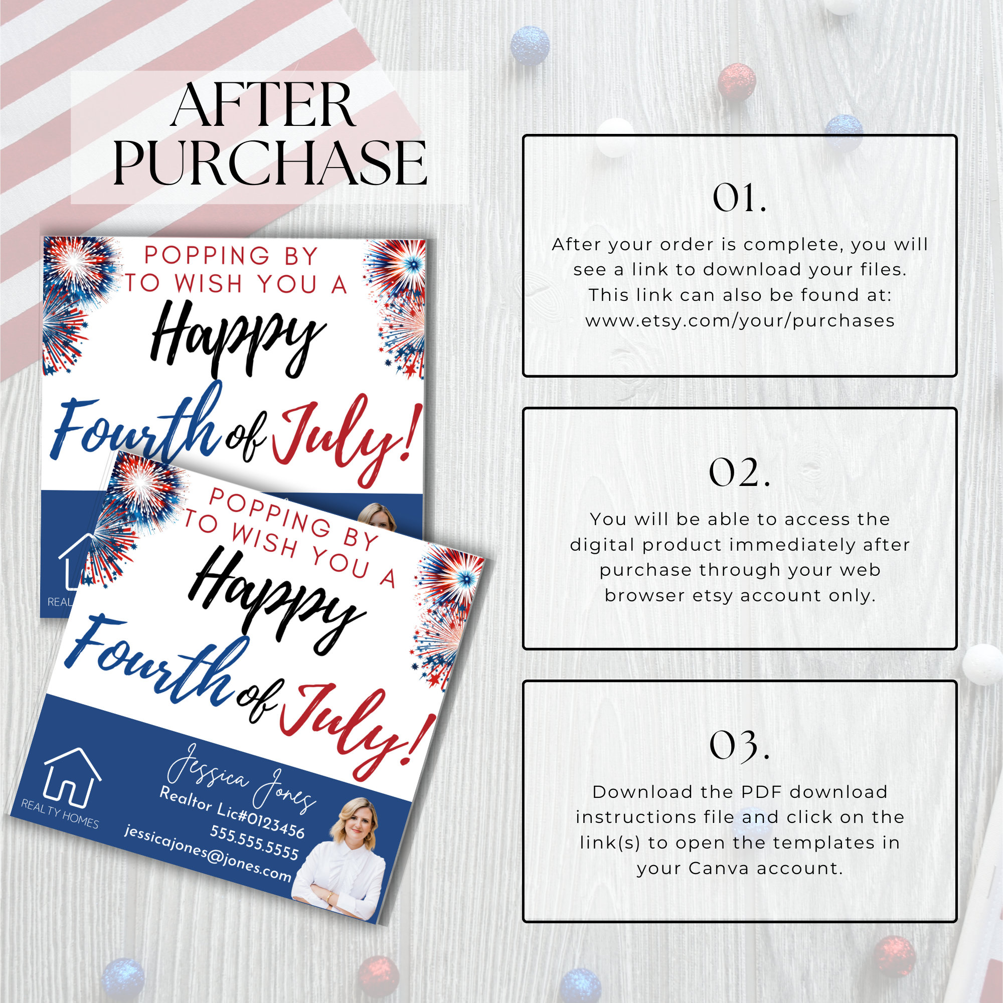 Popping by to Wish You a Happy Fourth of July Realtor Pop by Tag ...