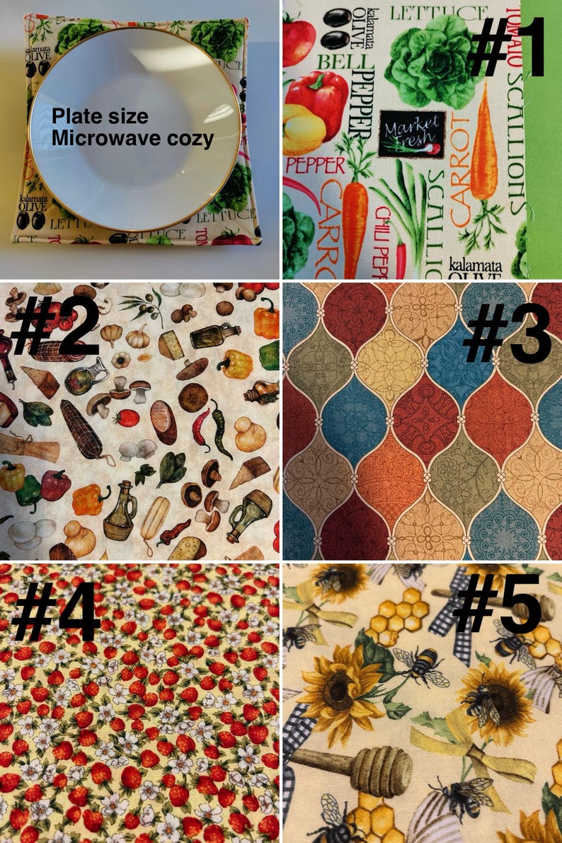Plate Size Microwave Bowl Cozy - Etsy