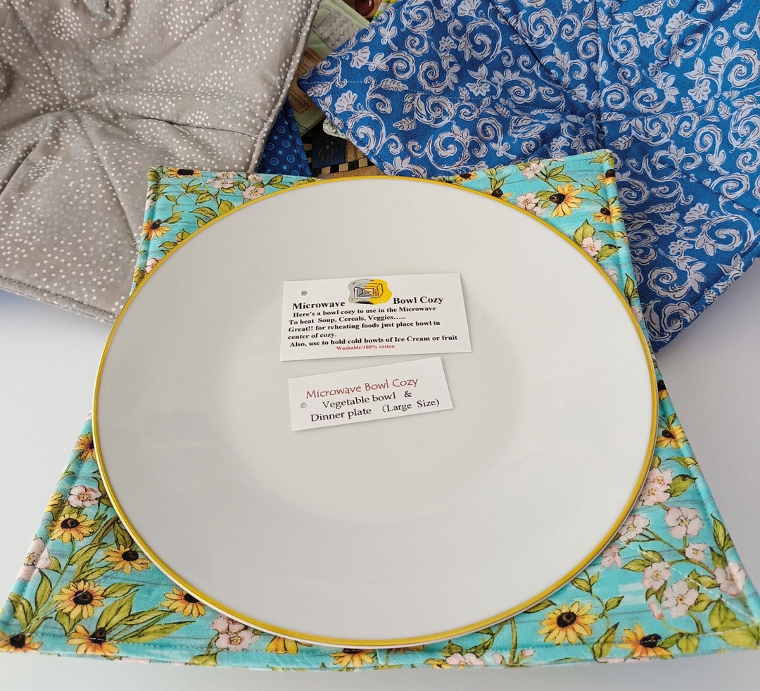 Plate Size Microwave Bowl Cozy - Etsy