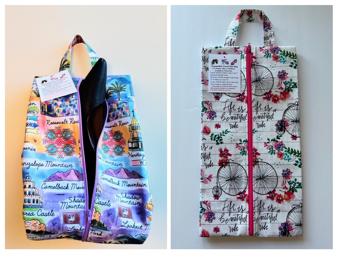 Expandable Travel Shoe Bag (medium Size) - Etsy