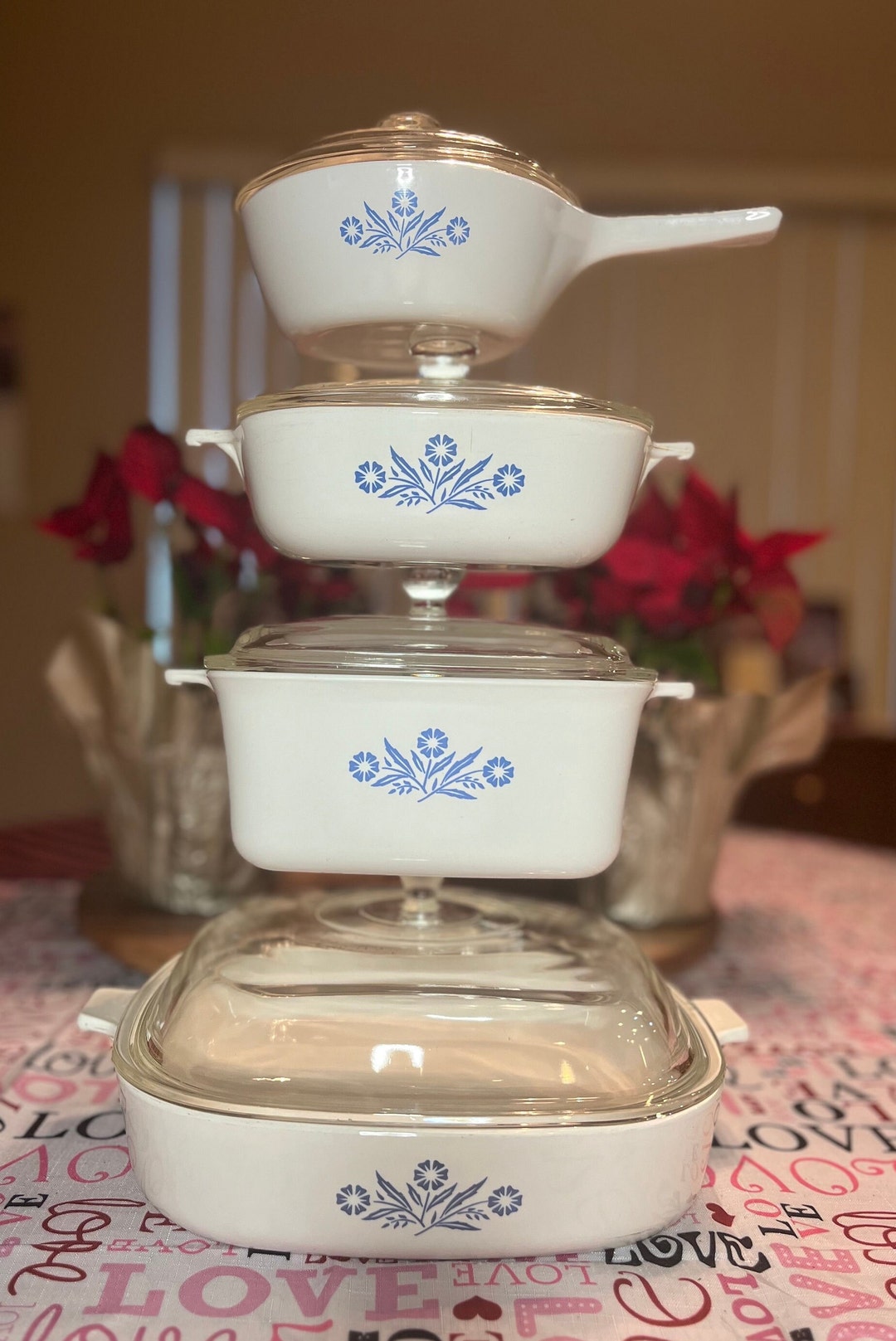 Vintage Corning Ware Blue Cornflower Casserole Dish Cookware 10 P-16B W ...