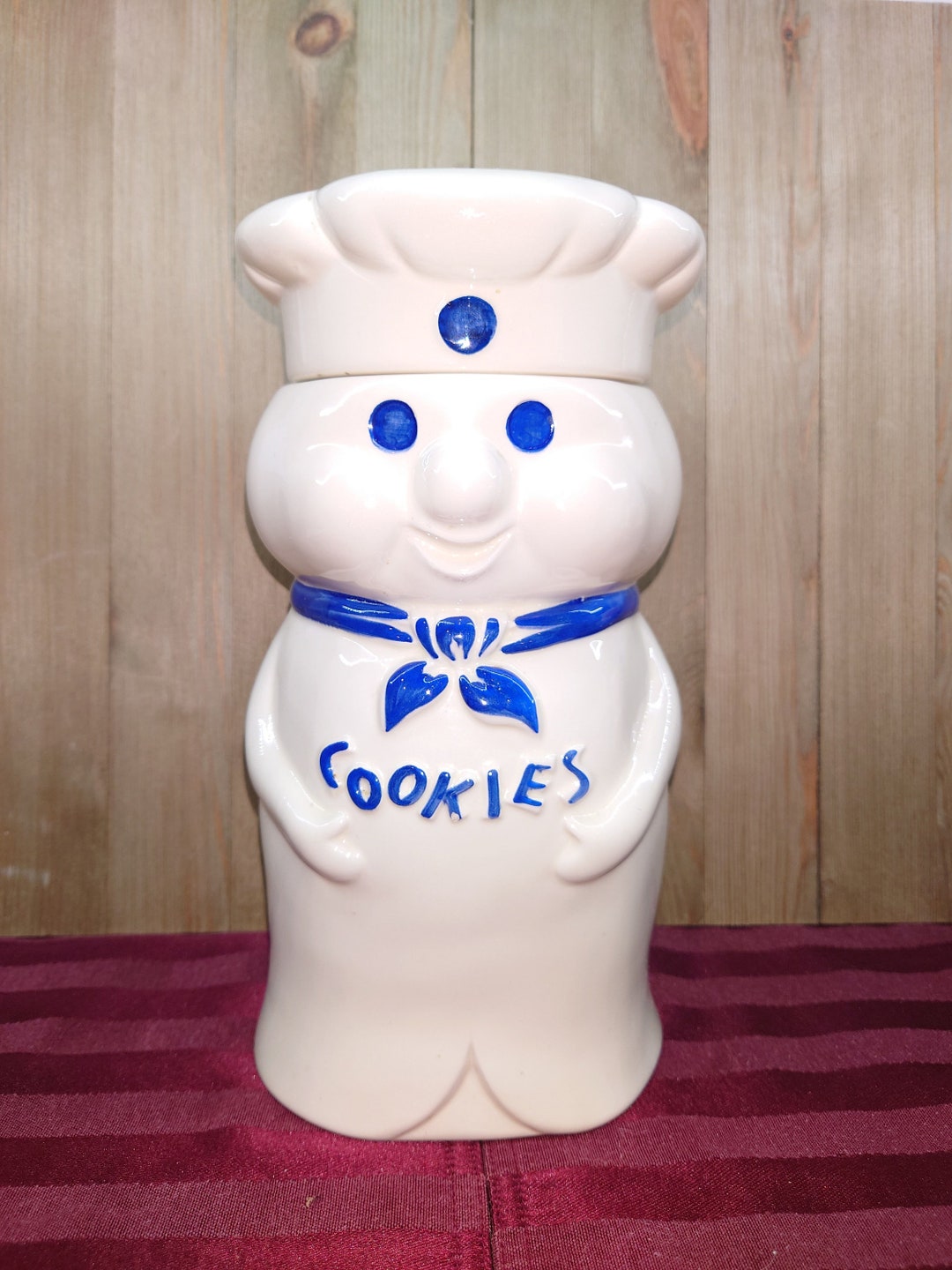 Vintage Pillsbury Doughboy Cookie Jar Circa 1973 - Etsy