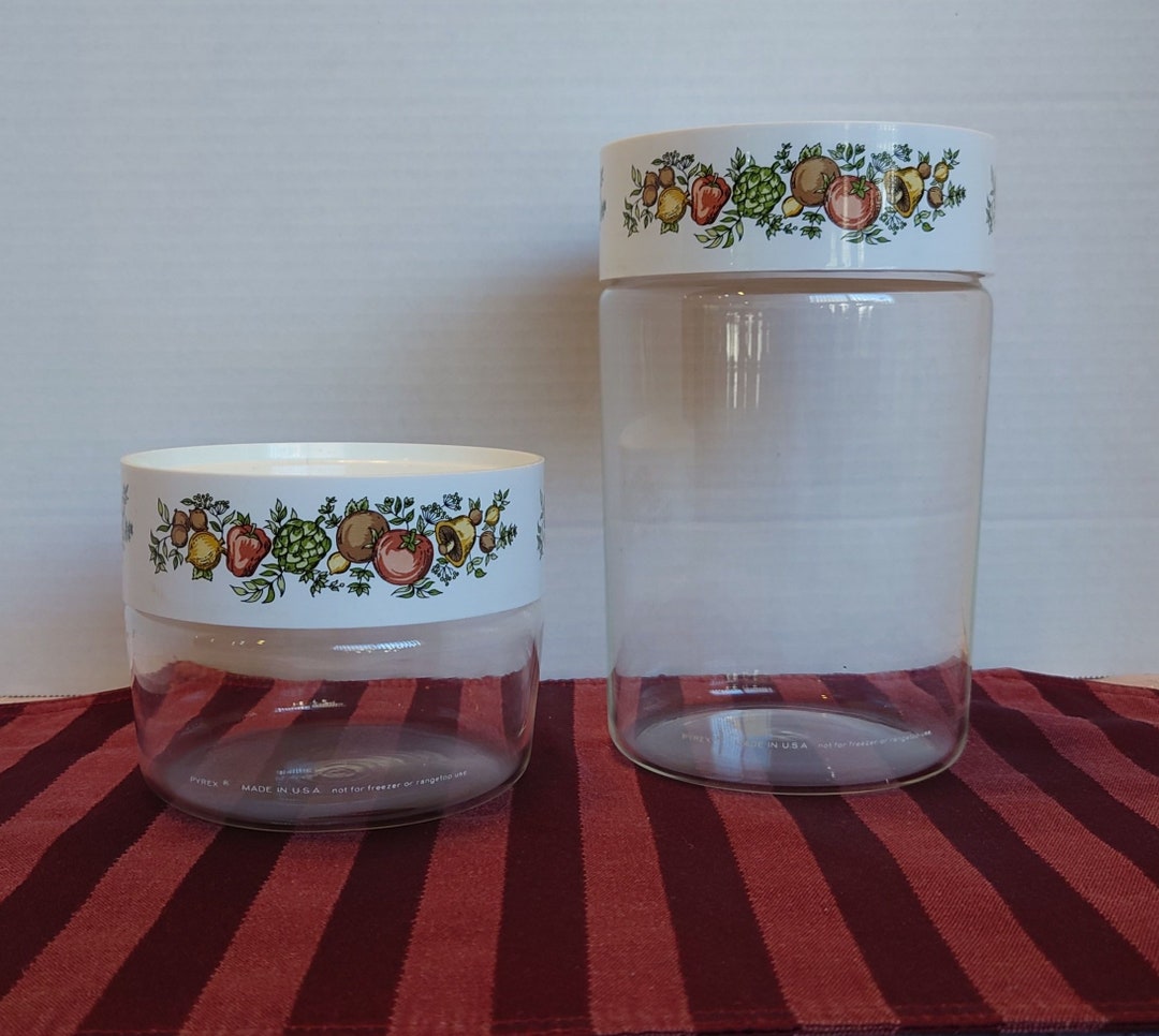 Vintage Pyrex Spice of Life See N' Store Canisters, Purchase Includes ...