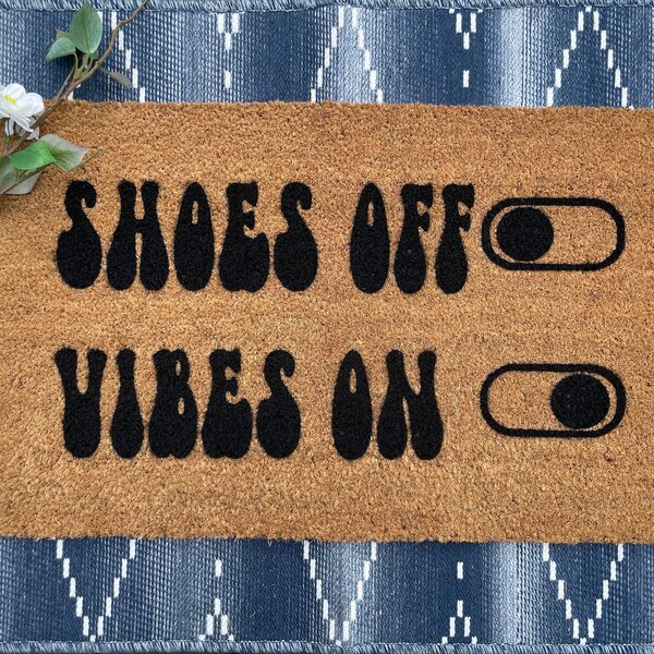 Shoes off Doormat - Etsy
