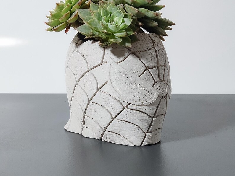 Spiderman Bust Concrete Planter – Handmade Mini Succulent Pot for ...