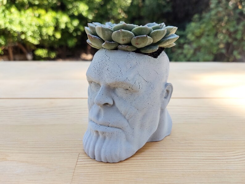 Avengers Concrete Planter Set, 3 in 1 Plant Pot Set, Plant Decor ...