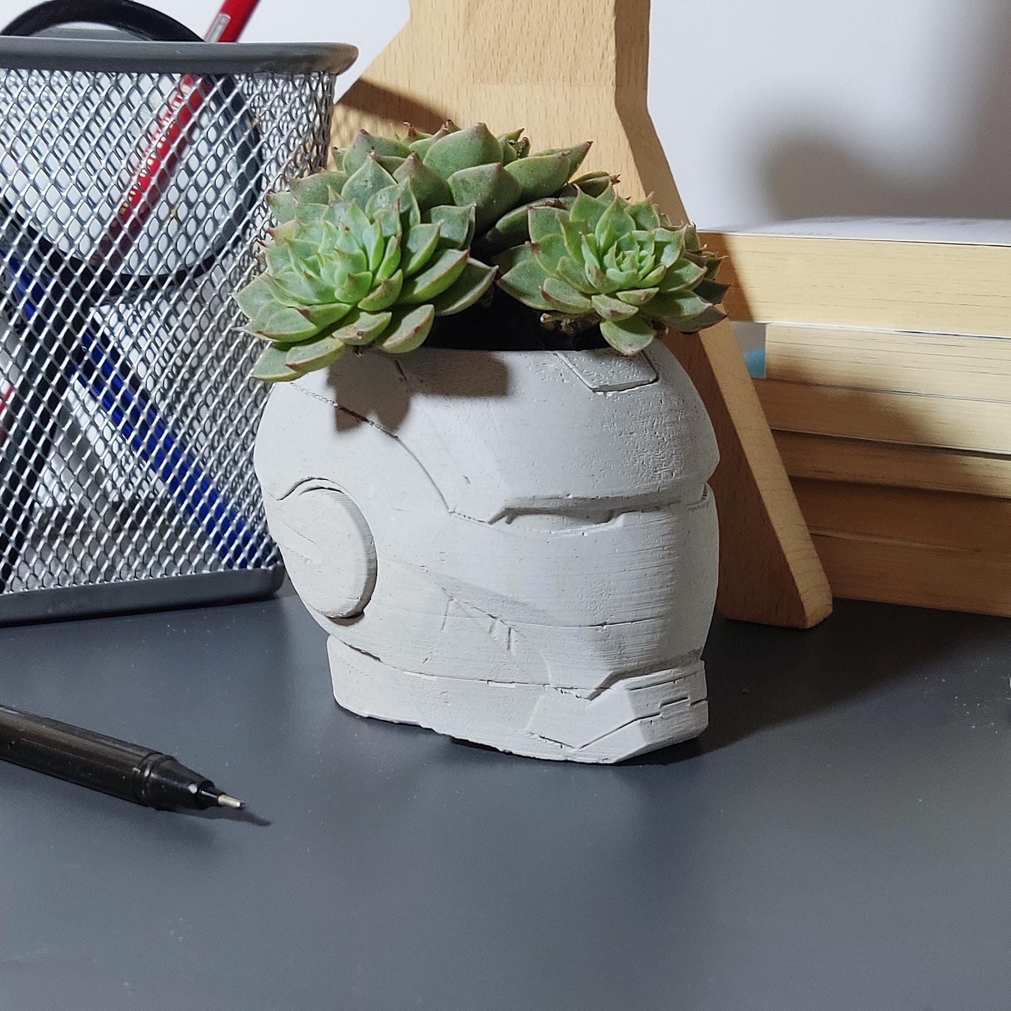 Avengers Concrete Planter Set, 3 in 1 Plant Pot Set, Plant Decor ...