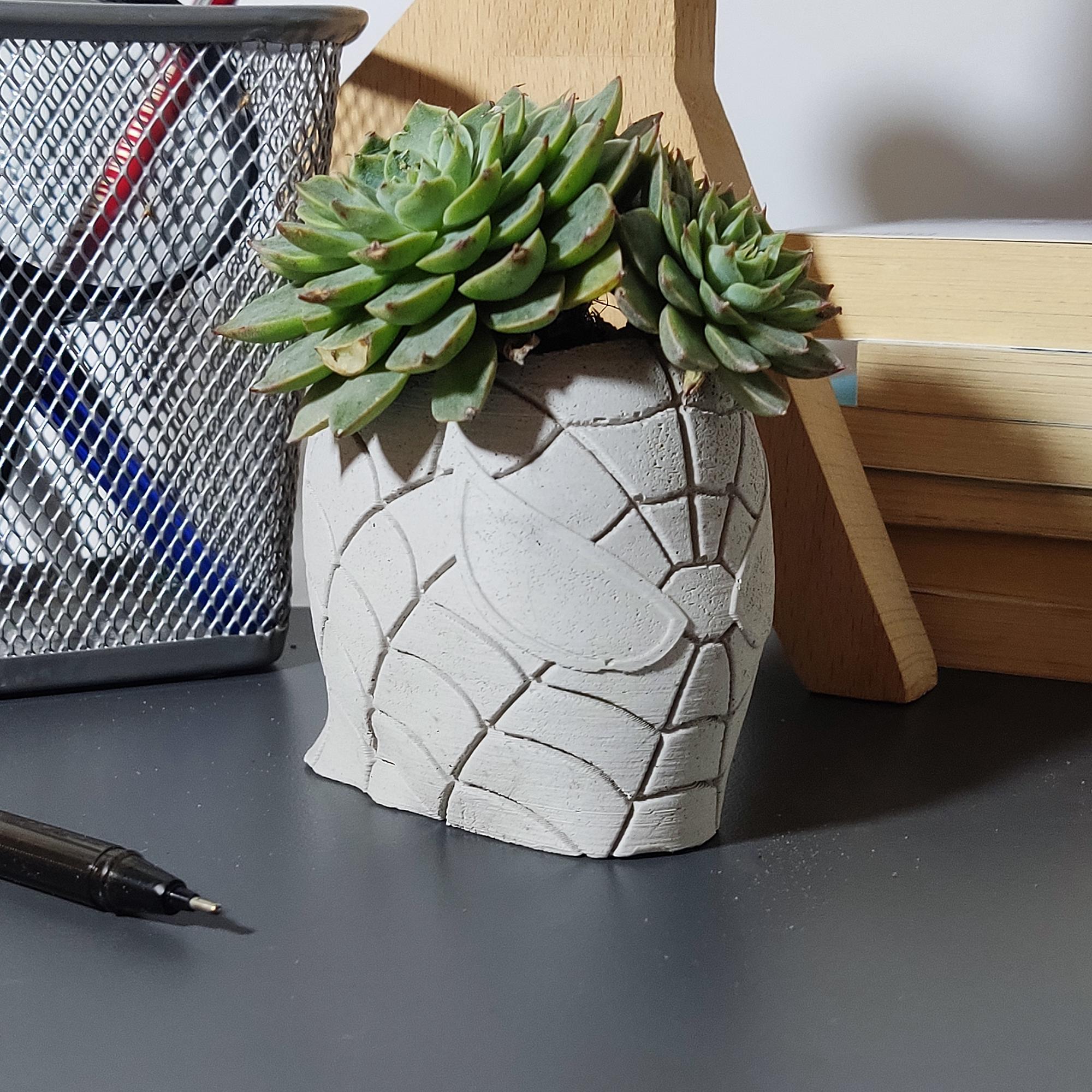 Avengers Concrete Planter Set, 3 in 1 Plant Pot Set, Plant Decor ...