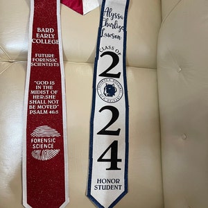 Custom Graduation Stole - Etsy