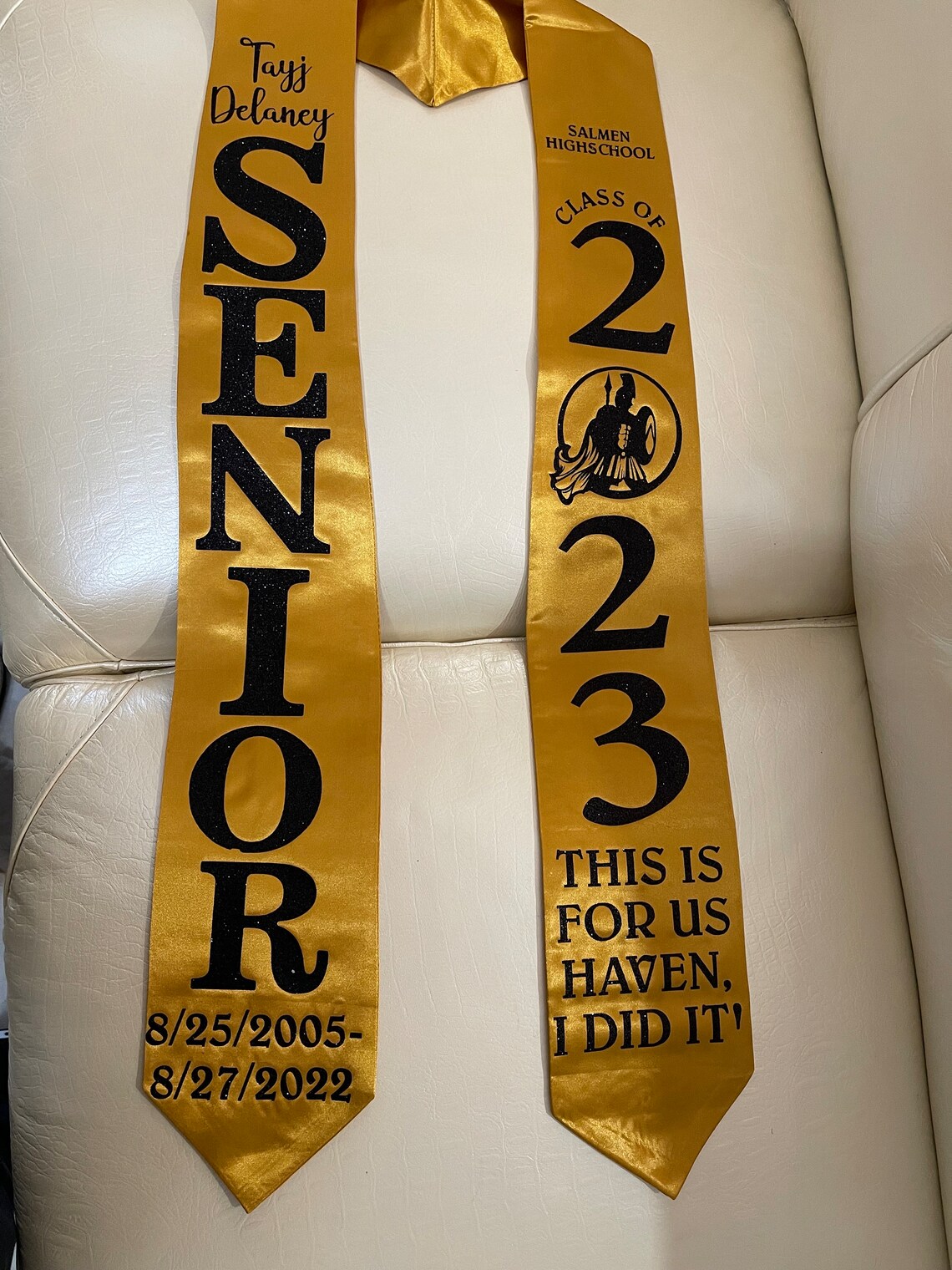 Custom Graduation Stole - Etsy
