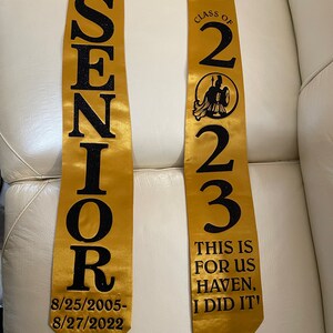 Custom Graduation Stole - Etsy