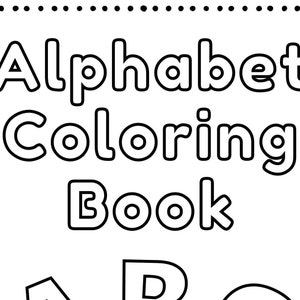 Alphabet Coloring Book Printable 27 Worksheets Preschool Kindergarten ...