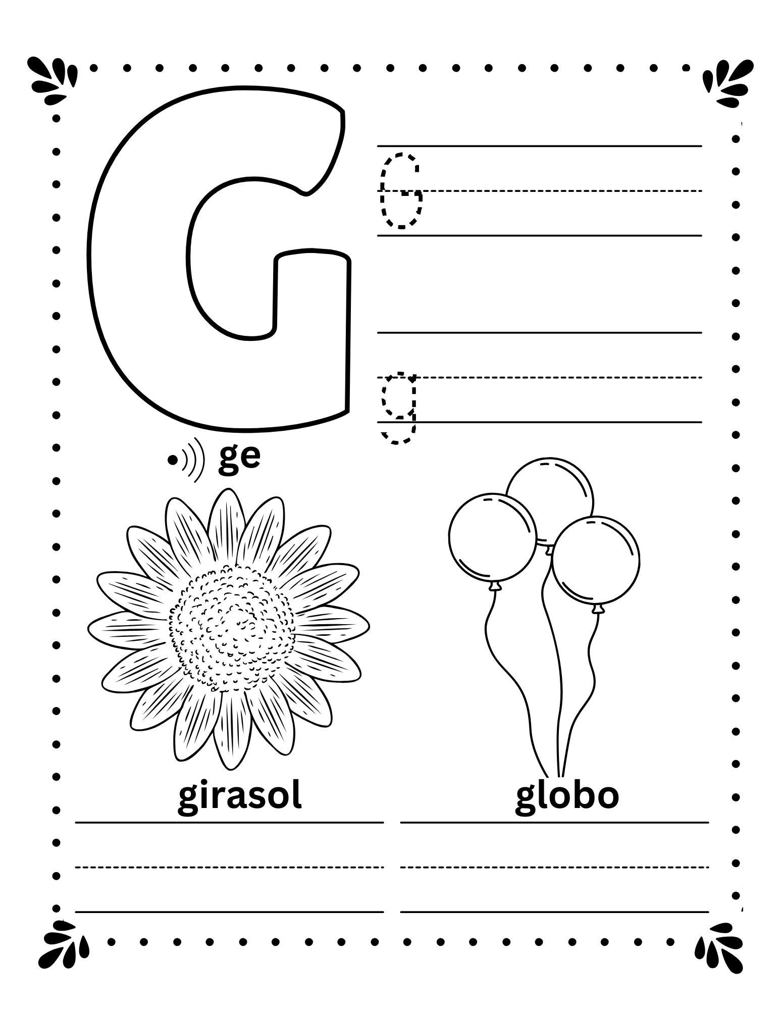 Spanish Alphabet Coloring Book Spanish Sight Words Practice Handwriting ...