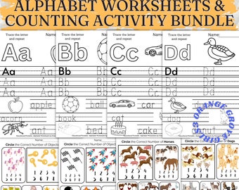 Subtraction Worksheets Ocean Animals 20 Pages Preschool - Etsy