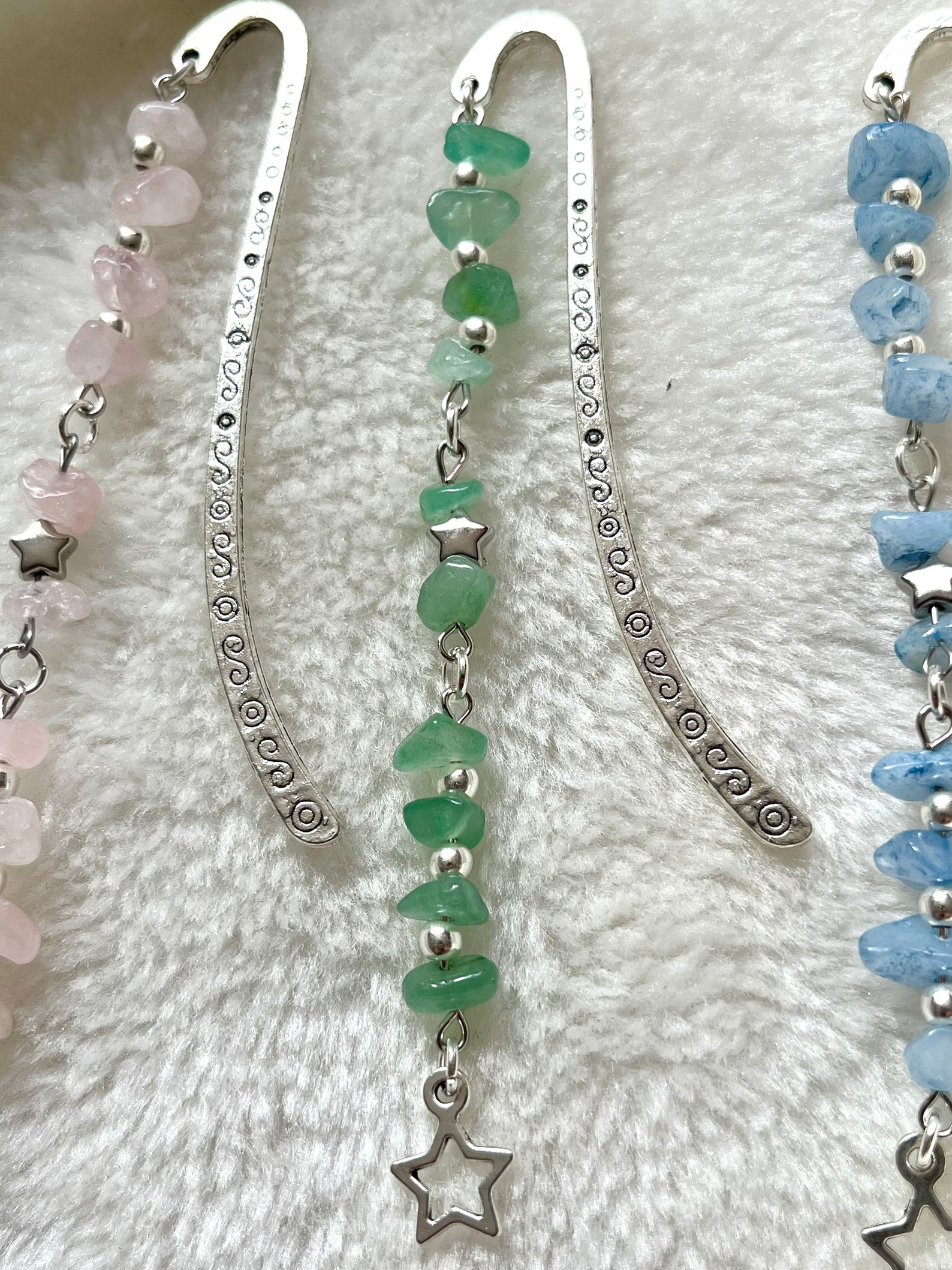 Crystal Star Bookmarks Metal Bookmarks Beaded Bookmarks - Etsy