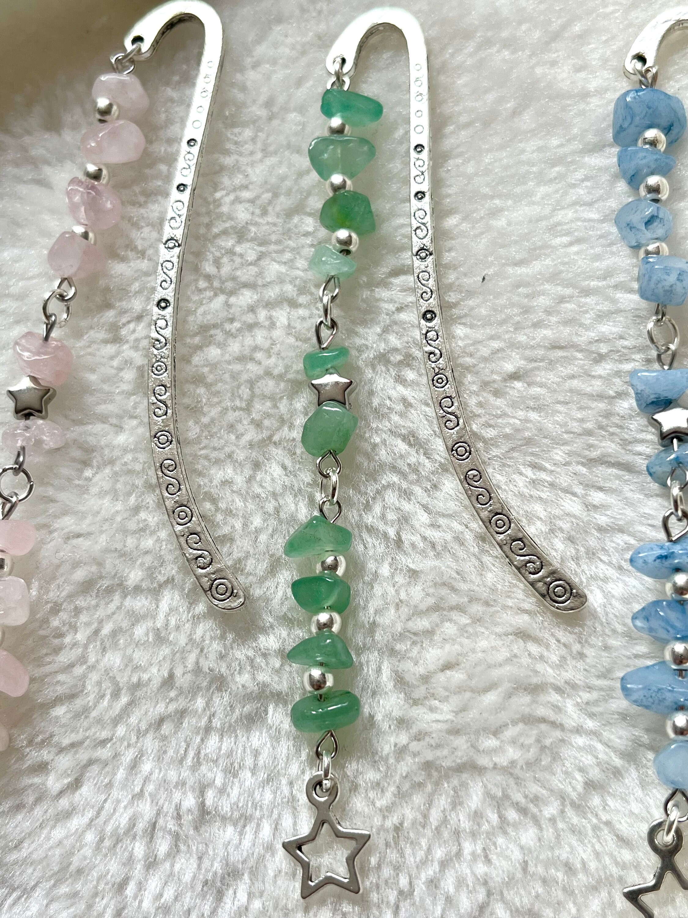 Crystal Star Bookmarks Metal Bookmarks Beaded Bookmarks - Etsy