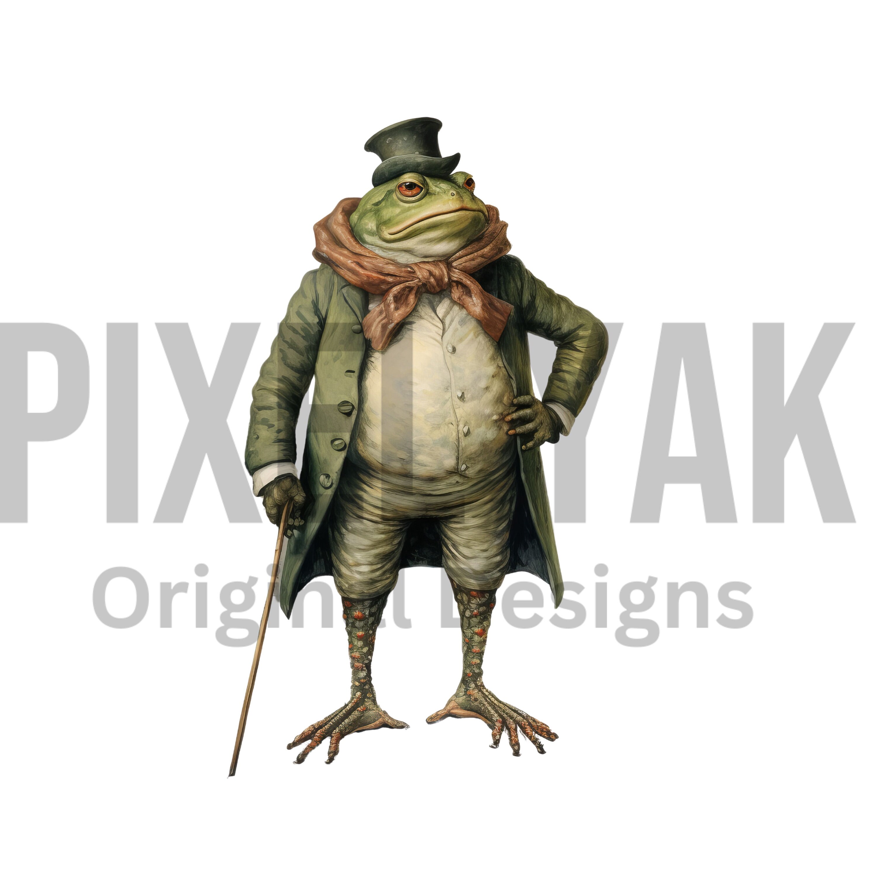 Fat Frog in Sweater PNG, Funny Cold Weather Frog Png, Fat Frog in ...