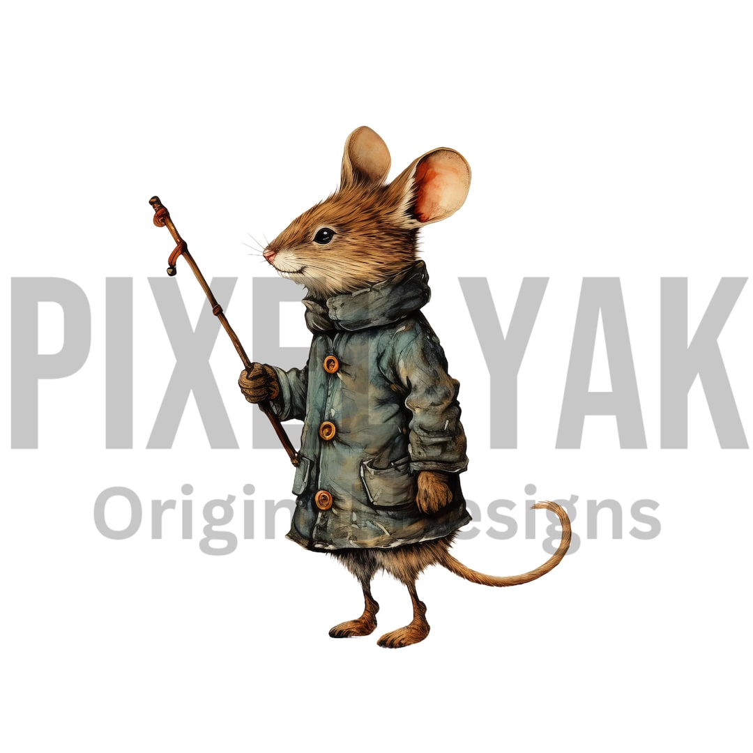 Mouse PNG, Commercial Use, Mouse Wearing Jacket, Wearing Coat, Mice ...