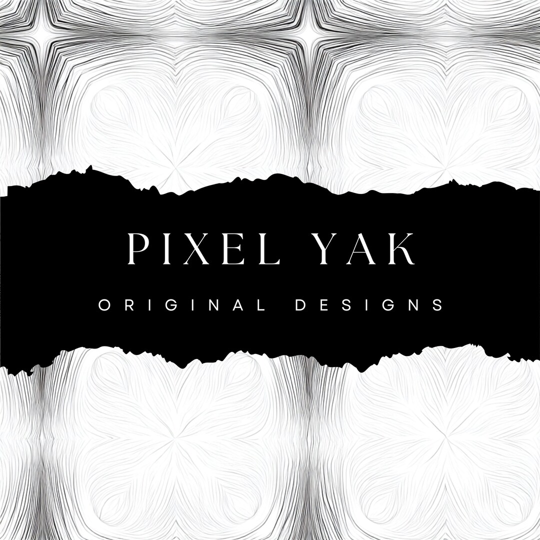 Black and White Flow Line Seamless Pattern | 1024x1024 PNG | 300 DPI ...