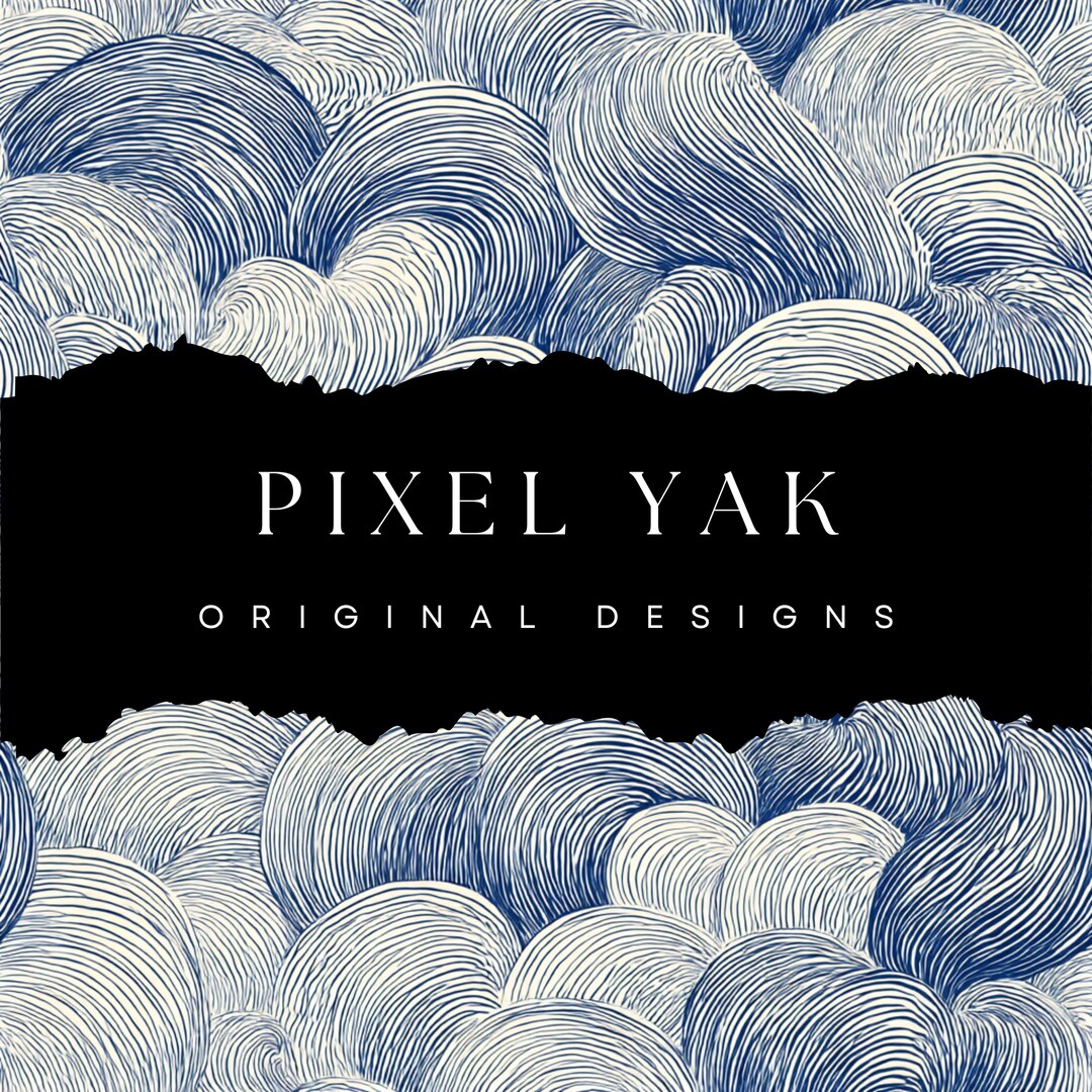 Navy Blue Abstract Swirl Seamless Pattern | 1024x1024 PNG | 300 DPI ...