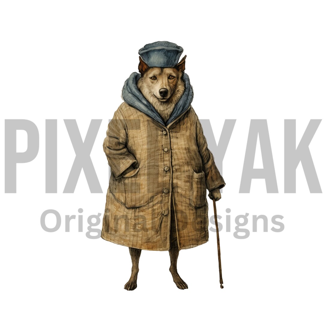 Dog Wearing Coat PNG, Winter Dog SVG, Cold Weather Dog, Dog With Scarf ...