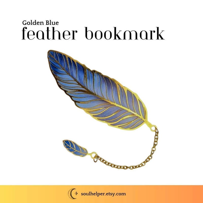 Feather Bookmarks - Etsy