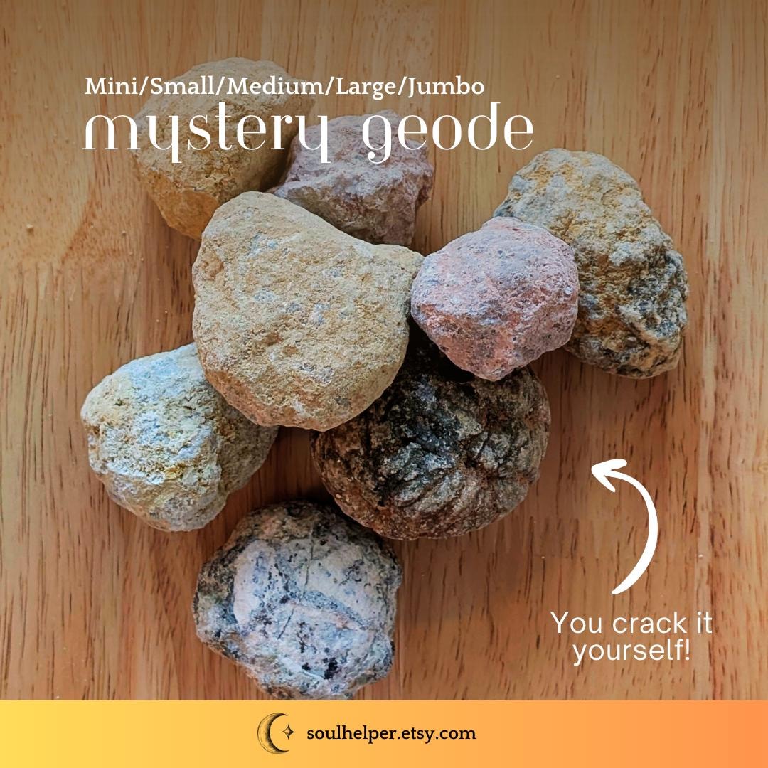 Natural Geode - Unopened Crystal From Brazil/usa - Etsy