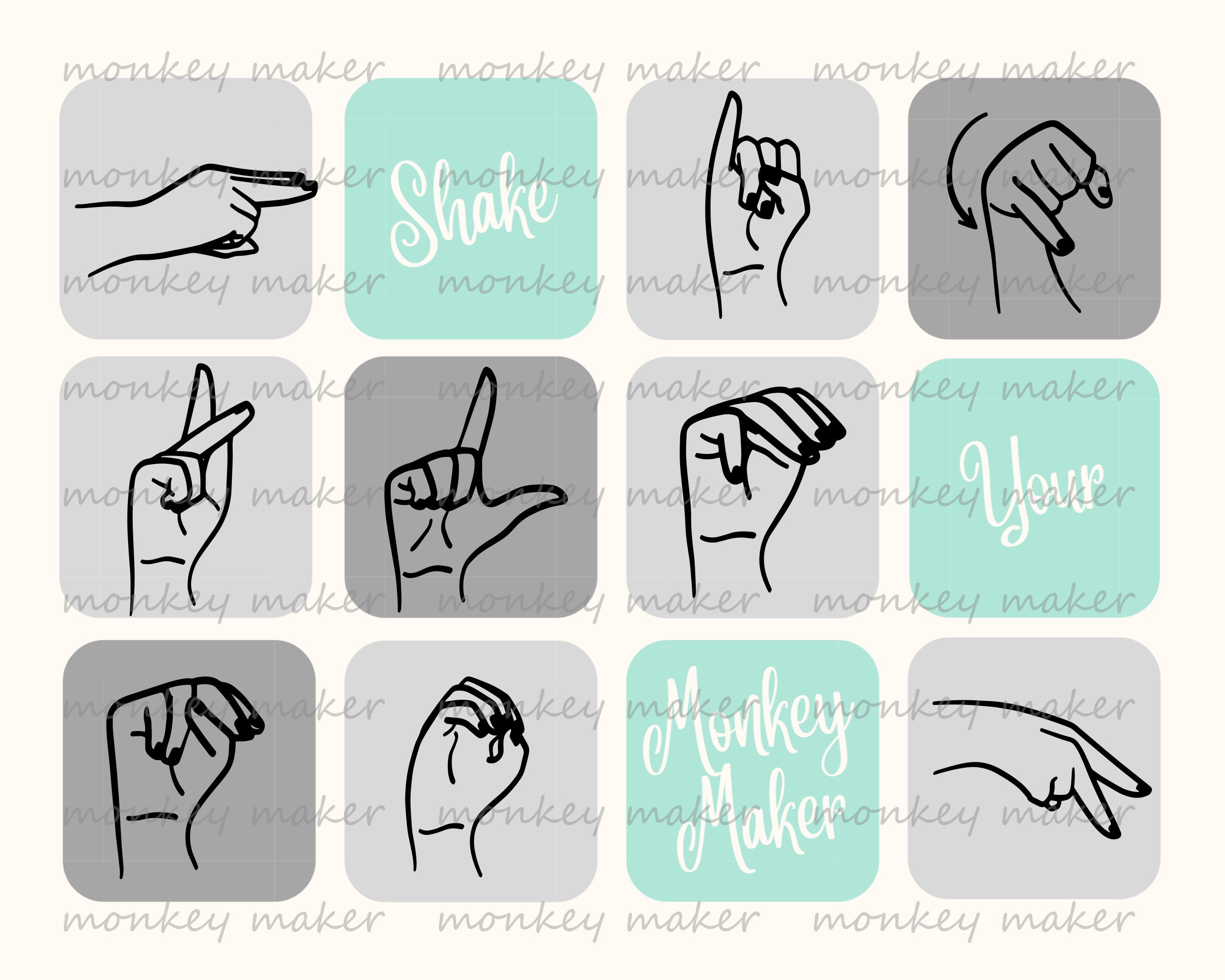 37 ASL Sign Language Numbers and Alphabet Images/svgs - Etsy