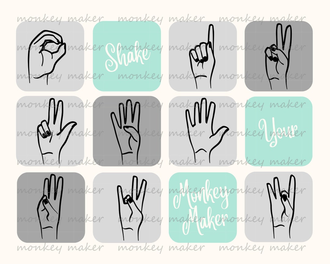 37 ASL Sign Language Numbers and Alphabet Images/svgs - Etsy