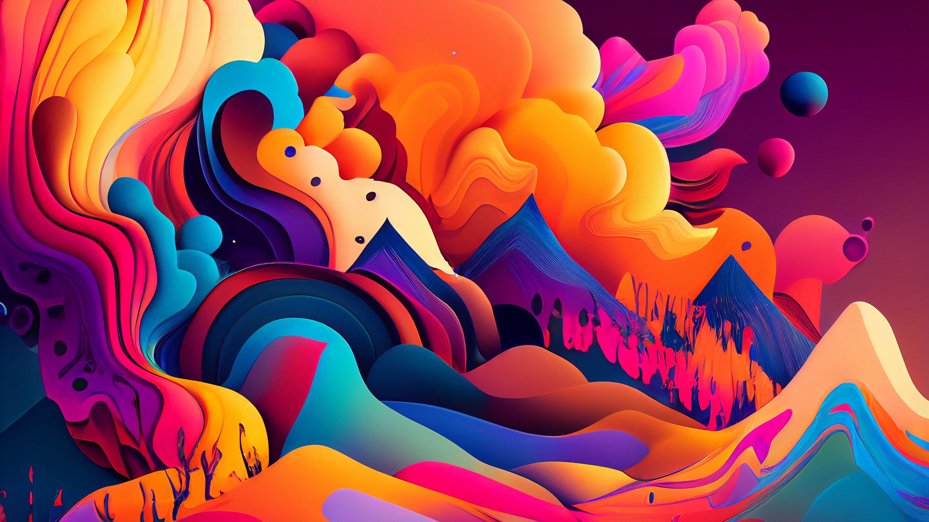 4K Colorful Whimsical Screensaver 4K Digital Screensaver - Etsy