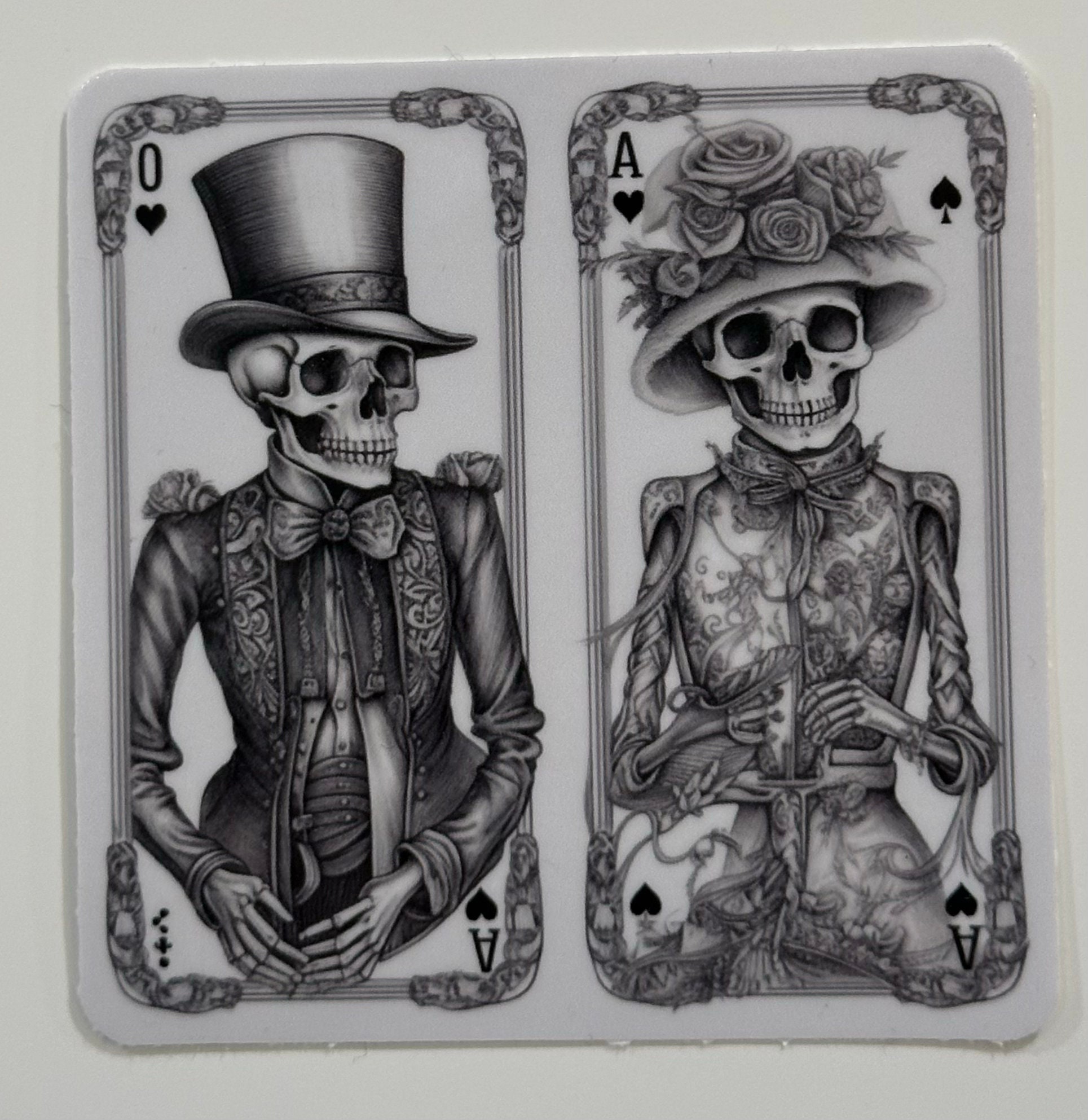 Elegant Skeleton Couple Vinyl Sticker 3 Wedding Bliss Decal Marriage ...